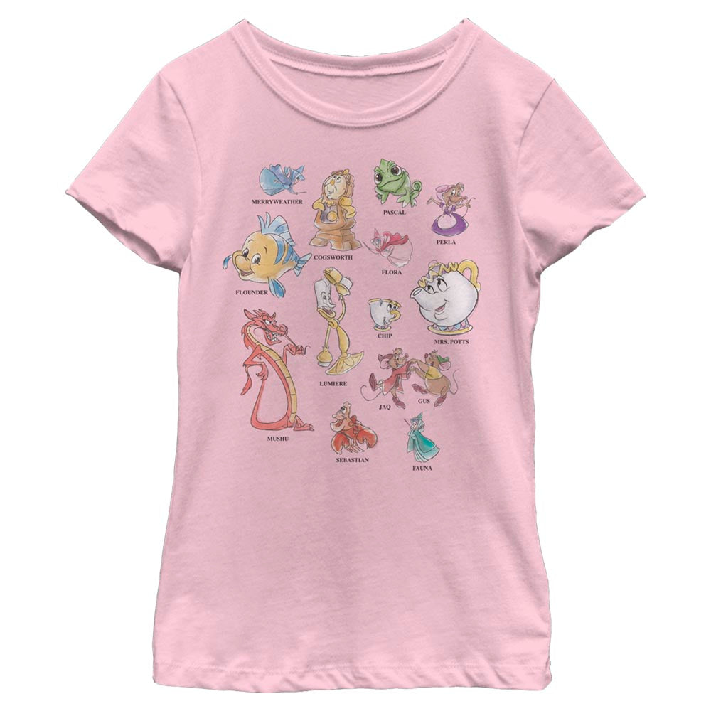 Girl's Disney PRINCESS SIDEKICKS T-Shirt – Transfer Kingdom Shirts